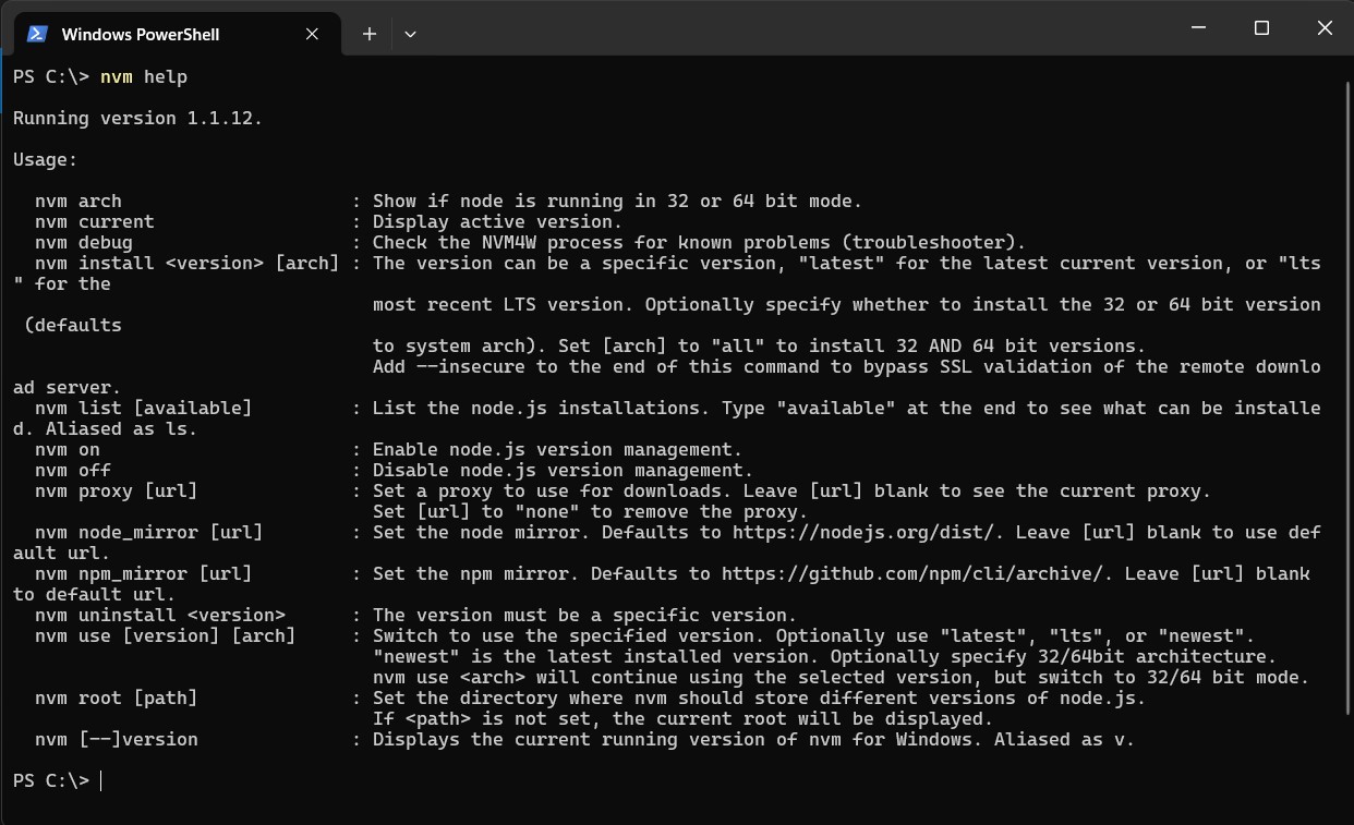 NVM安装 · 測試範例使用